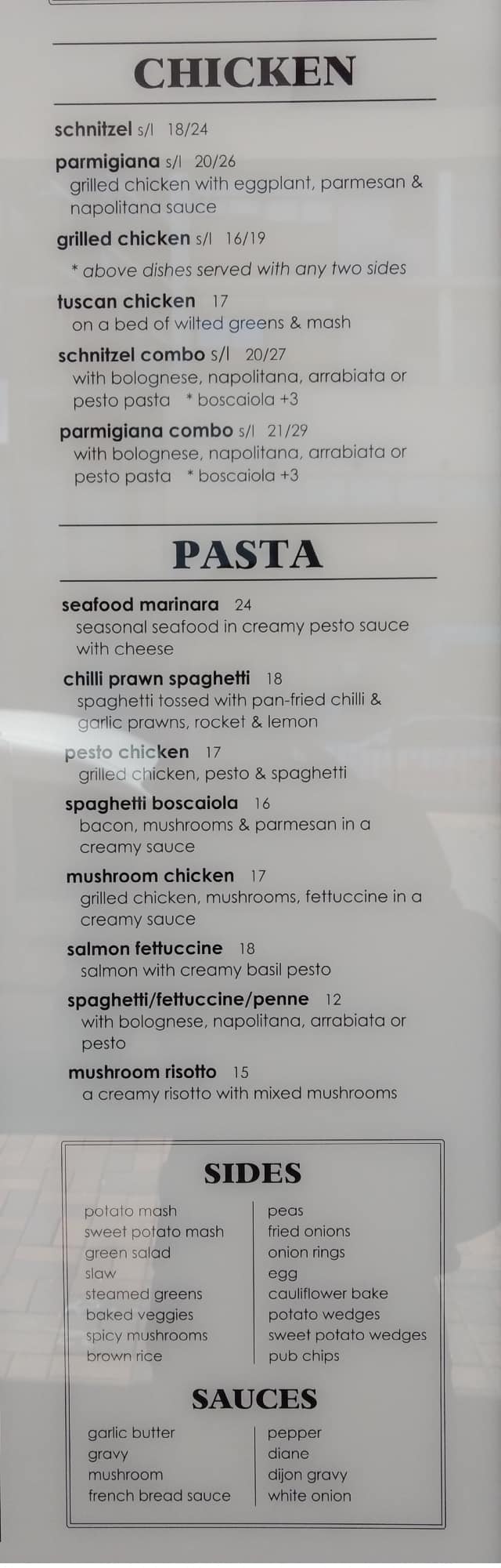 Menu at Maroubra Junction Hotel steakhouse, Maroubra