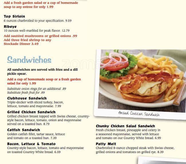 Menu at Jim's Restaurant, San Antonio, 302 TX-1604 Loop