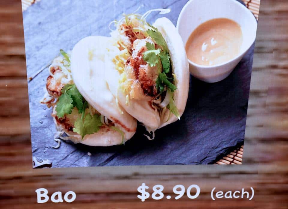 Menu at Barbeque, Brisbane City