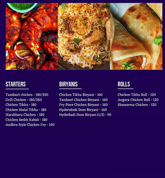 Menu of Chef Bro's, Marathahalli, Bangalore