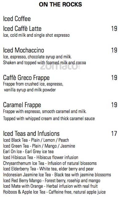 Menu at Buzz Deli Cafe, Dubai