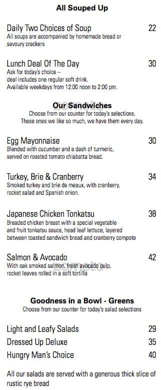 Menu at Buzz Deli Cafe, Dubai