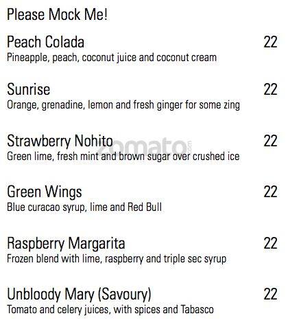 Menu at Buzz Deli Cafe, Dubai