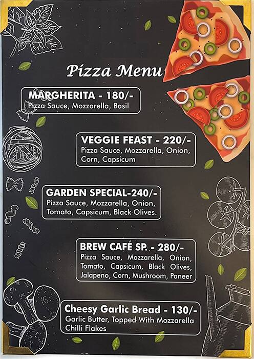 Menu of The Brew Cafe, Malad East, Mumbai