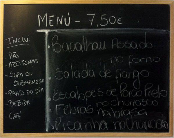 Menu at Navios No Tejo - Actividades Hoteleiras, Lda. restaurant, Lisbon