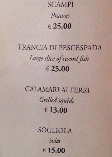 Menu da Ristorante Agostino Alla Pergola, Roma, Via Costantino Corvisieri