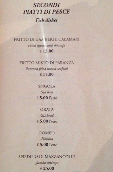Menu da Ristorante Agostino Alla Pergola, Roma, Via Costantino Corvisieri