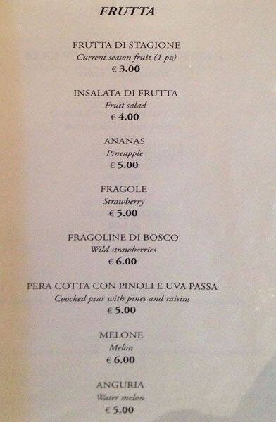 Menu da Ristorante Agostino Alla Pergola, Roma, Via Costantino Corvisieri