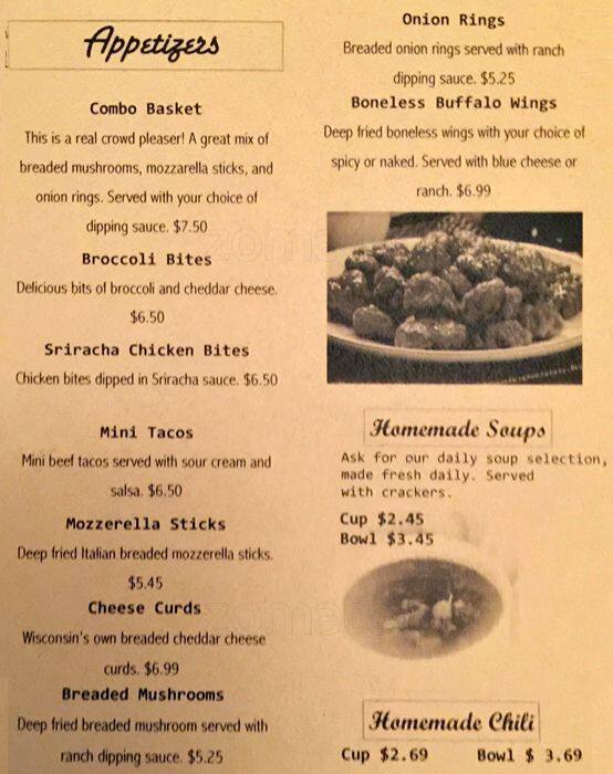 Menu at Riverview Family Restaurant LLC, Kiel