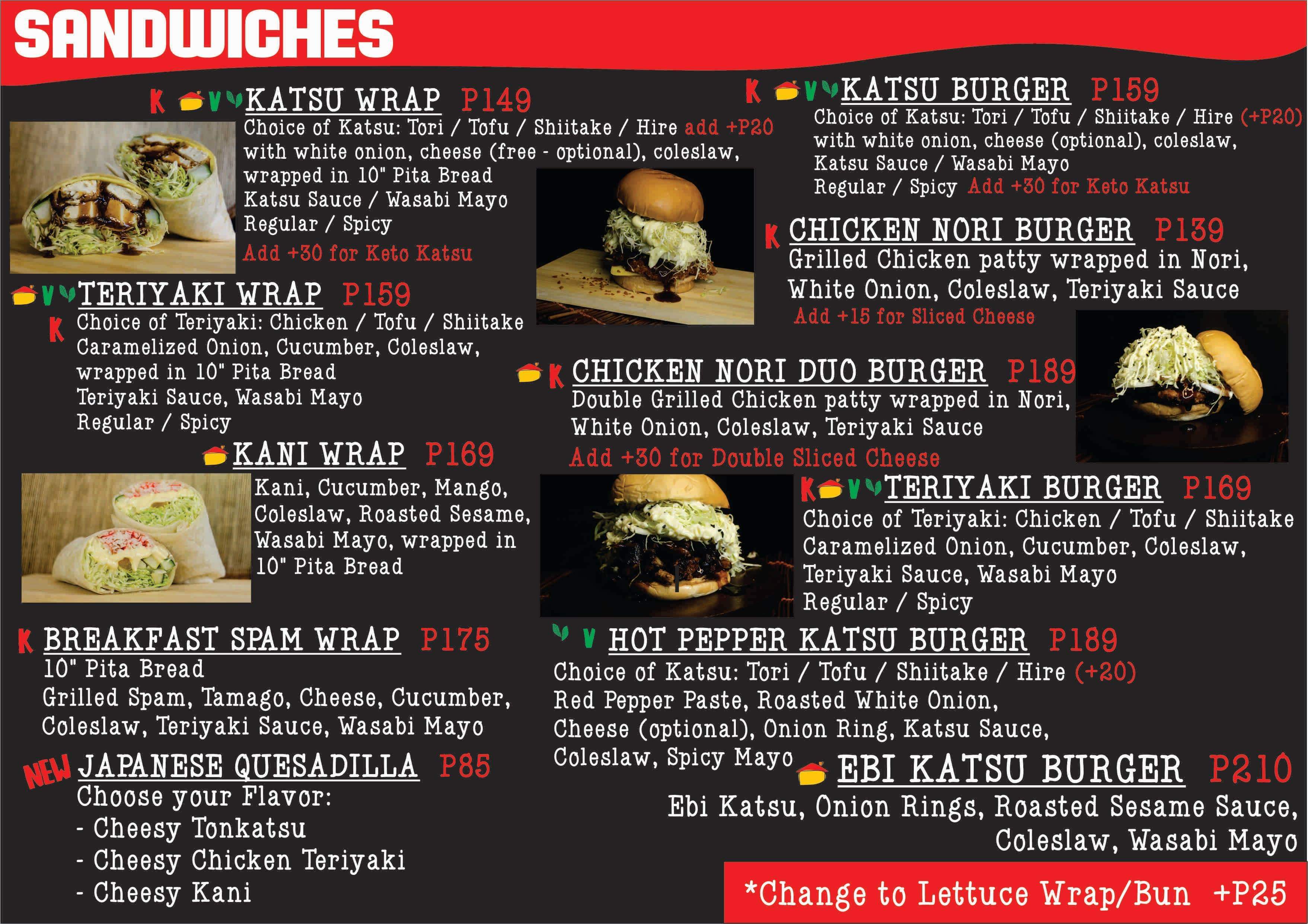 Menu at Katsu House Japanese Fusion Restaurant, Antipolo