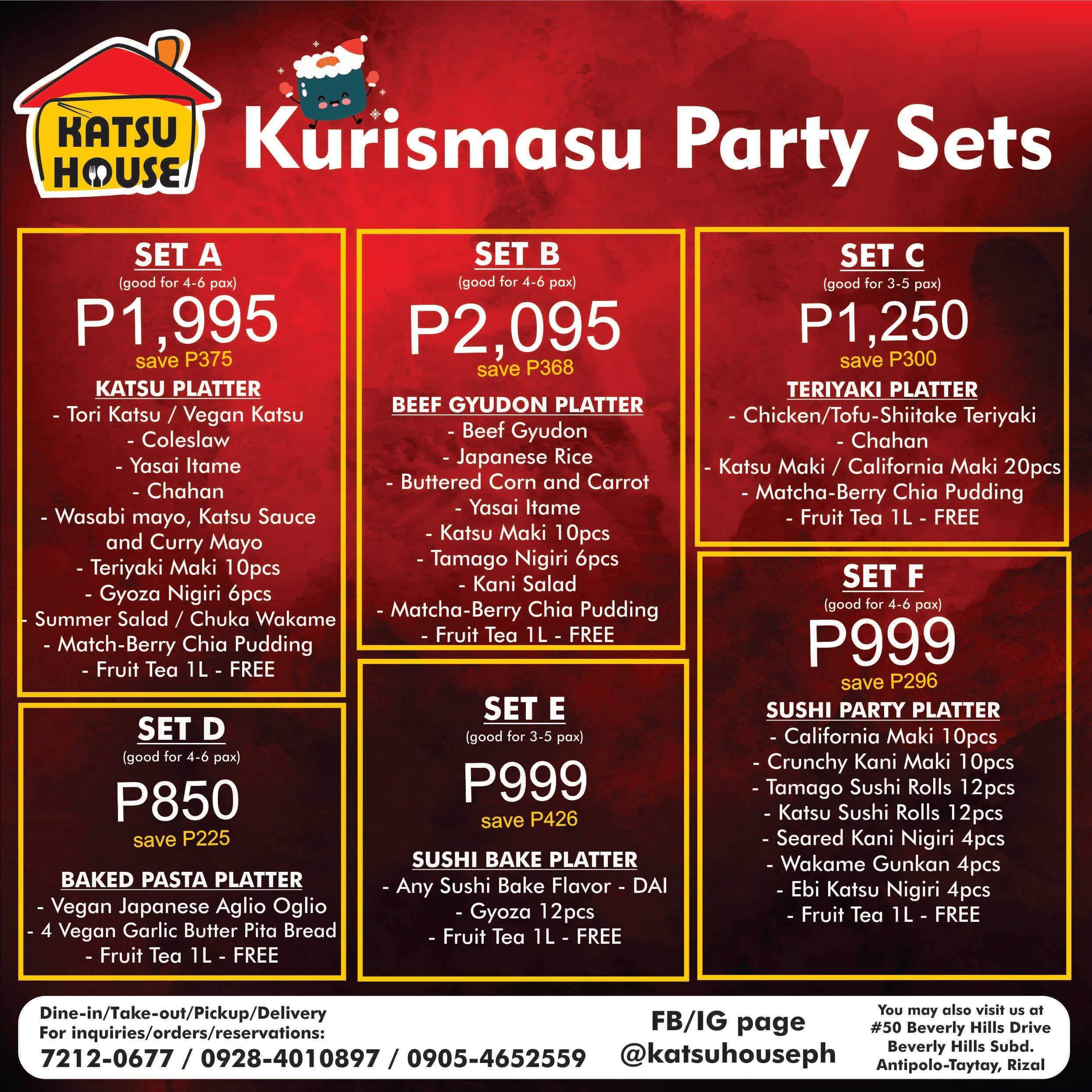 Menu at Katsu House Japanese Fusion Restaurant, Antipolo