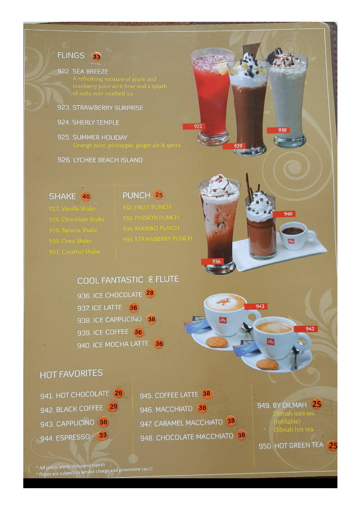 Menu at The Bistro restaurant, Cileungsi, Raffles Hills Blok HA No. 1