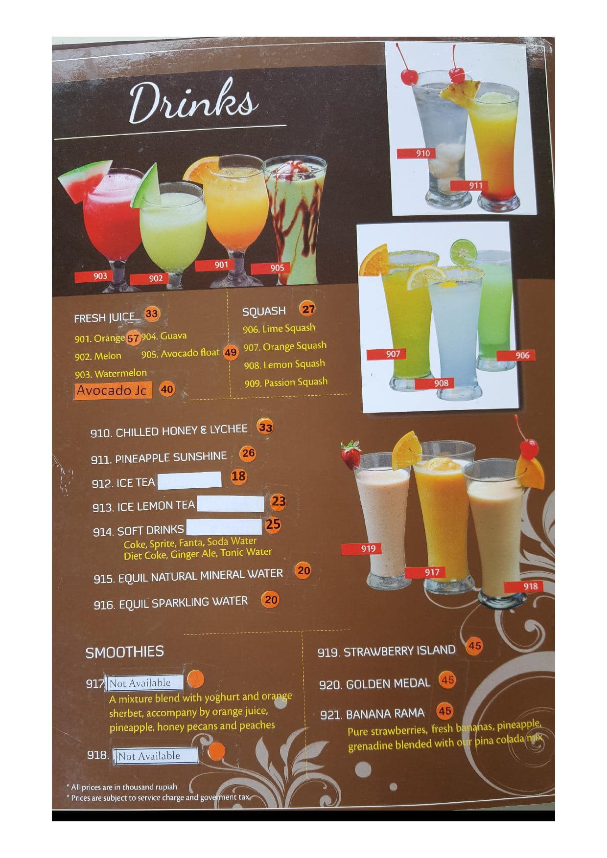 Menu at The Bistro restaurant, Cileungsi, Raffles Hills Blok HA No. 1