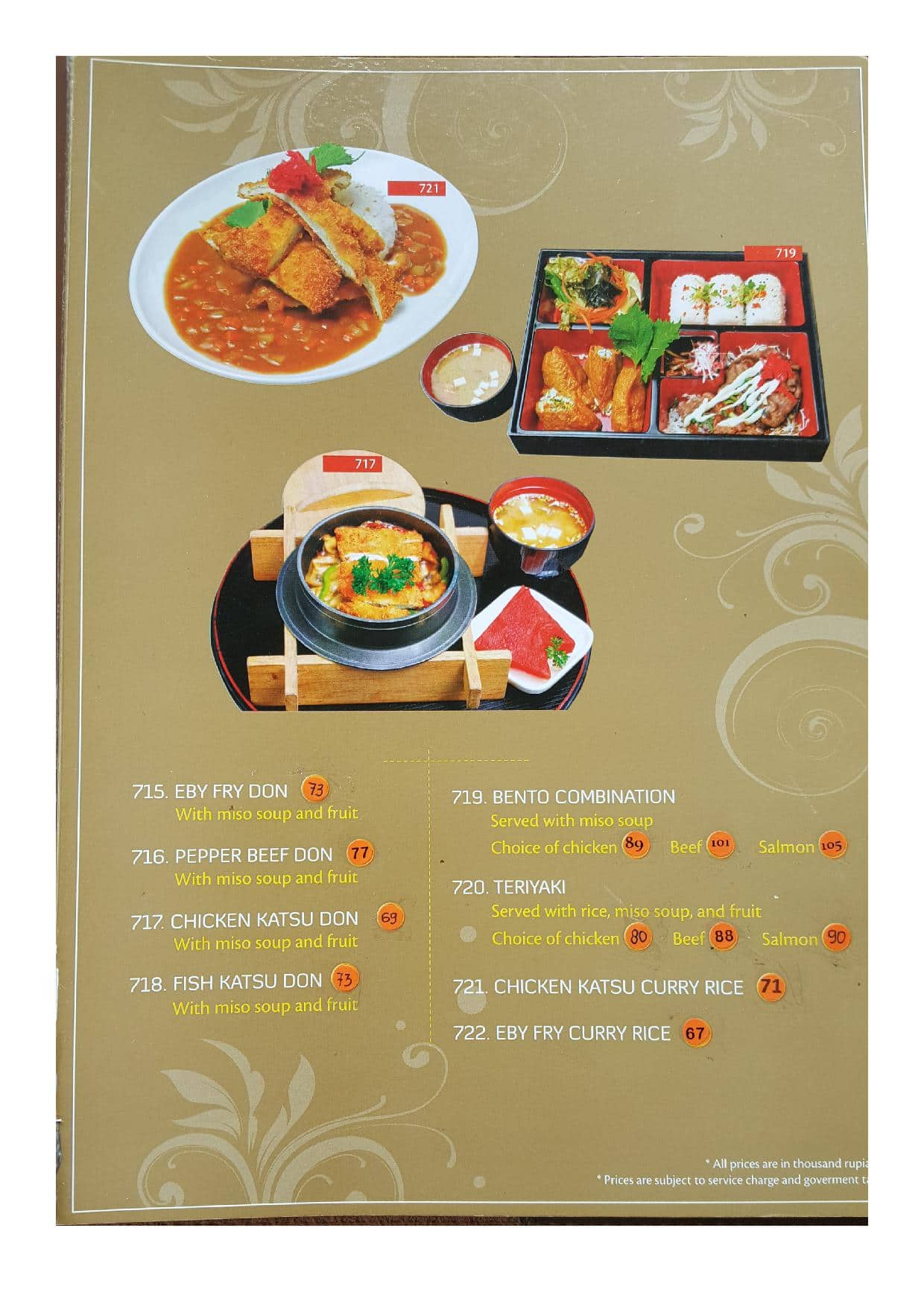 Menu at The Bistro restaurant, Cileungsi, Raffles Hills Blok HA No. 1