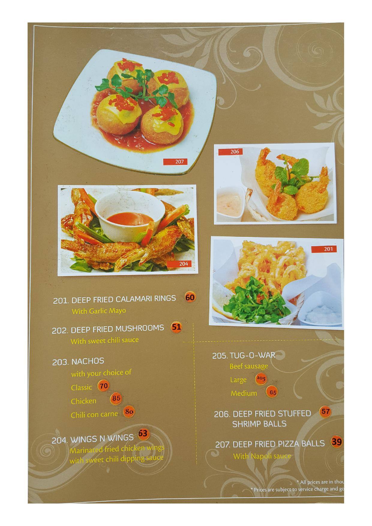 Menu at The Bistro restaurant, Cileungsi, Raffles Hills Blok HA No. 1