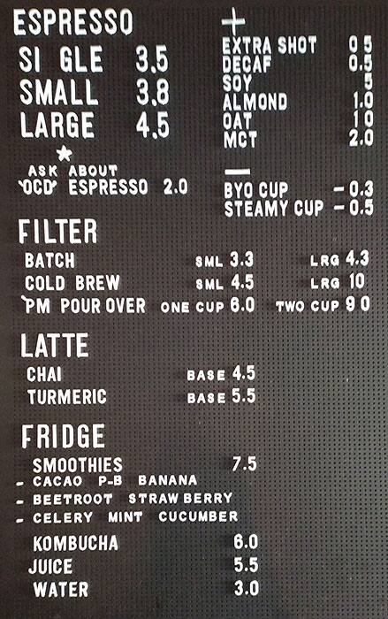 Menu at The Steam Engine pub & bar, Chatswood