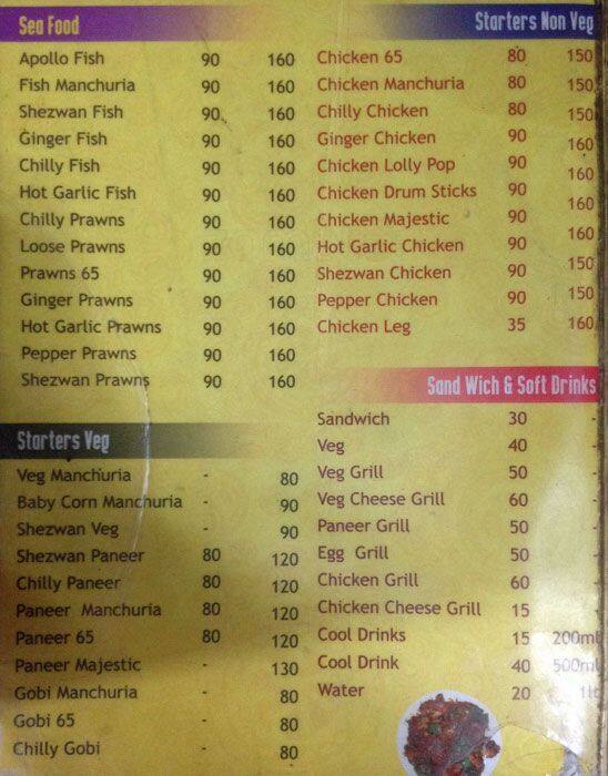 Student Biryani Menu, Menu for Student Biryani, Begumpet, Hyderabad ...