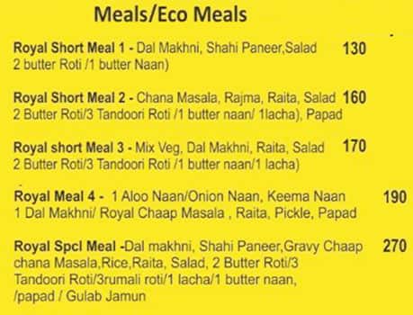 Menu at Royal Kitchen, Gurugram