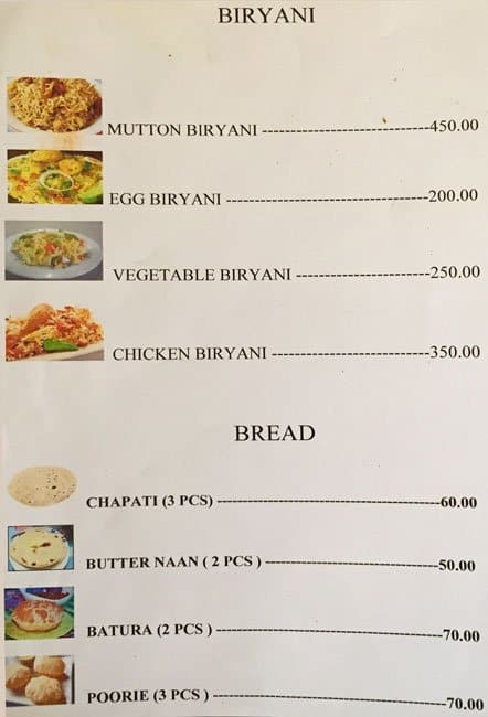Menu at New delhi indian food restaurant cafe, Navotas