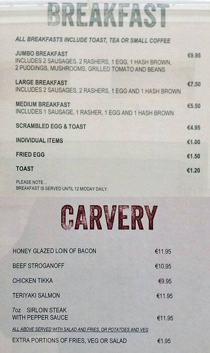 Menu at Frangos pizzeria, Dublin, Level 3 Dundrum Town Centre Sandyford Rd