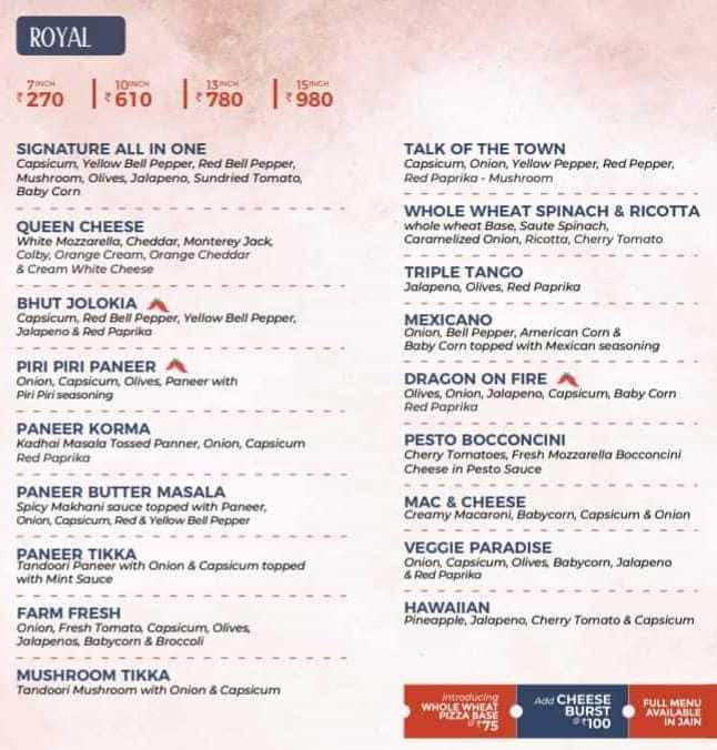 Menu at London Yard Pizza, Ahmedabad, 4 & 5 Swanik Arcade Beside Arjun ...