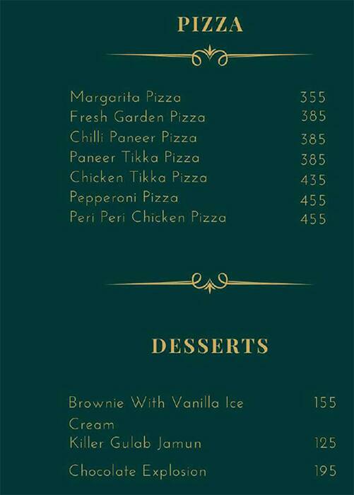 Menu at Skyscape Bar & Lounge, Ranchi