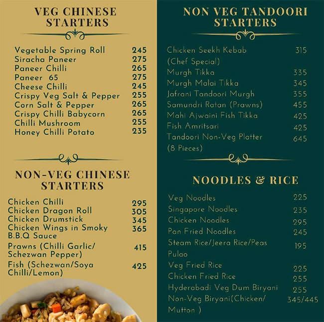 Menu at Skyscape Bar & Lounge, Ranchi