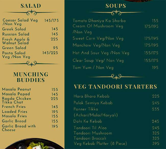 Menu at Skyscape Bar & Lounge, Ranchi