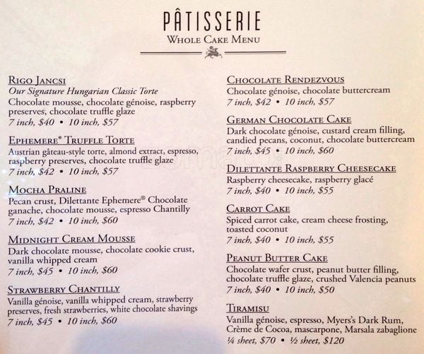 Dilettante Mocha Cafe Menu, Menu for Dilettante Mocha Cafe, Downtown ...