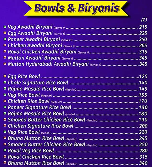 Menu at The Biryani Life, Mumbai, Shop 4-5-6
