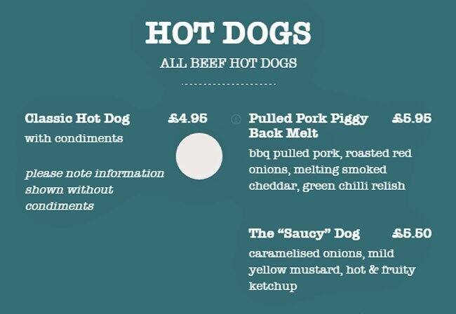 Menu at Giraffe restaurant, London, King's Cross Rd