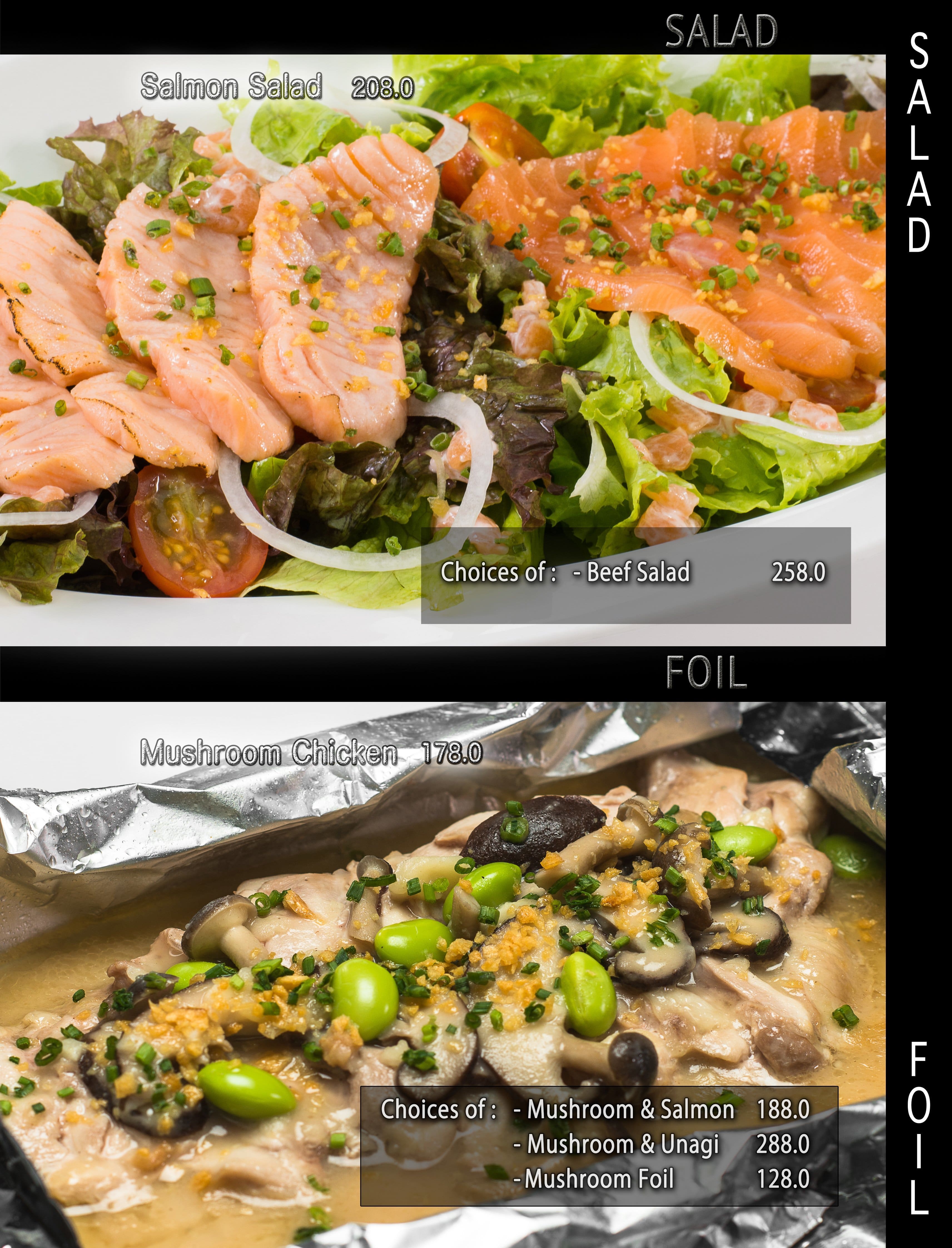 Menu at Katsura Plaza Senayan restaurant, Central Jakarta