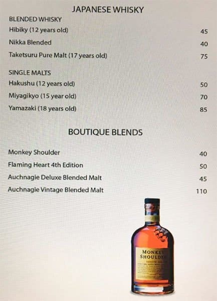 Menu at Mixology pub & bar, Dubai