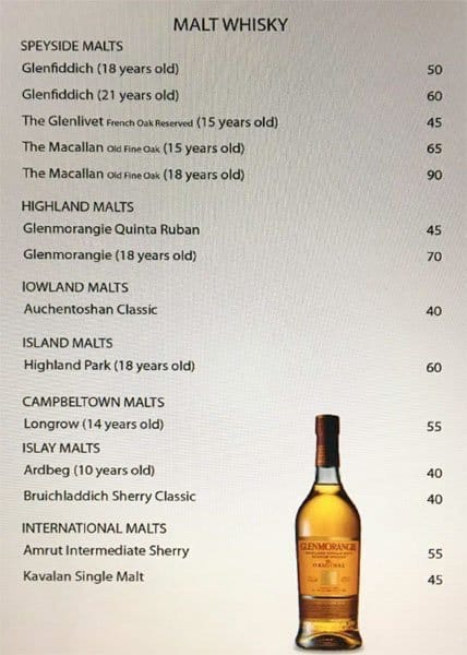 Menu at Mixology pub & bar, Dubai