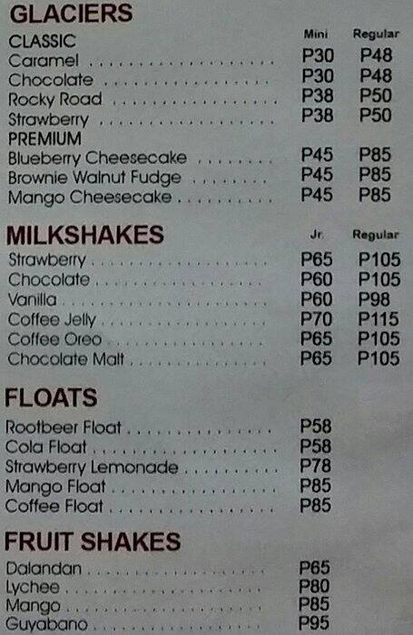 Menu at Stackers restaurant, Quezon City, 1100 Quezon City