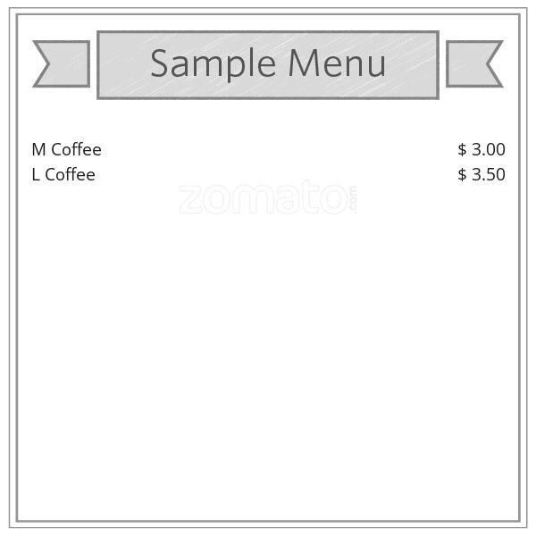 Menu at Harmony Cafe, Sunshine