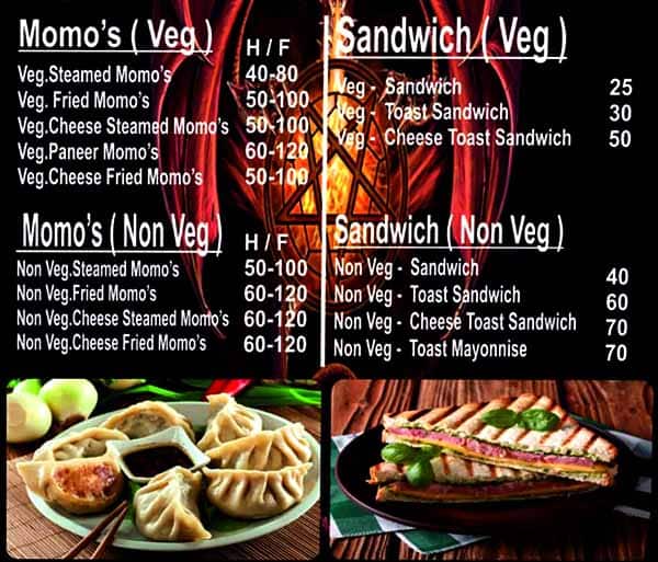 Menu of Momos King, Vasai, Mumbai