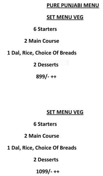 Menu at Sandoz Dbg Road, Karol Bagh, New Delhi, 53/7