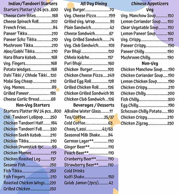 Menu of The Royal Dudes, Orchard Mall, Goregaon East, Mumbai