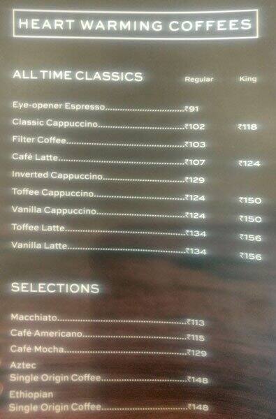 Cafe Coffee Day Menu, Menu for Cafe Coffee Day, Greater Kailash 2 (GK2 ...