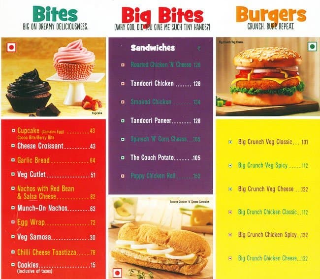Cafe Coffee Day Menu, Menu for Cafe Coffee Day, Connaught Place, New ...