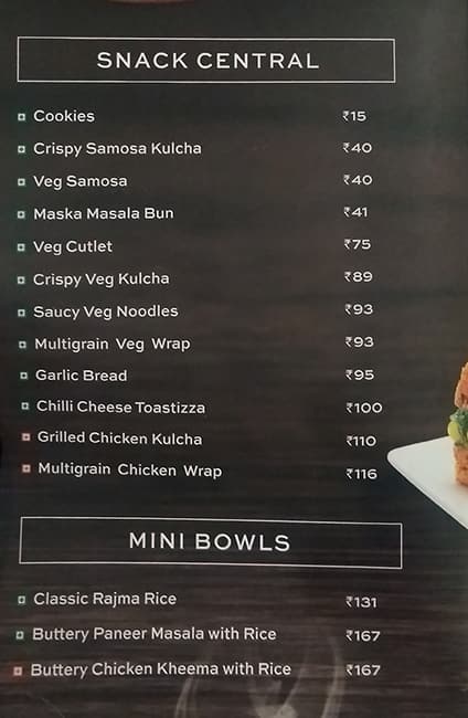 Menu at Cafe Coffee Day, Delhi, 33 Ground Floor