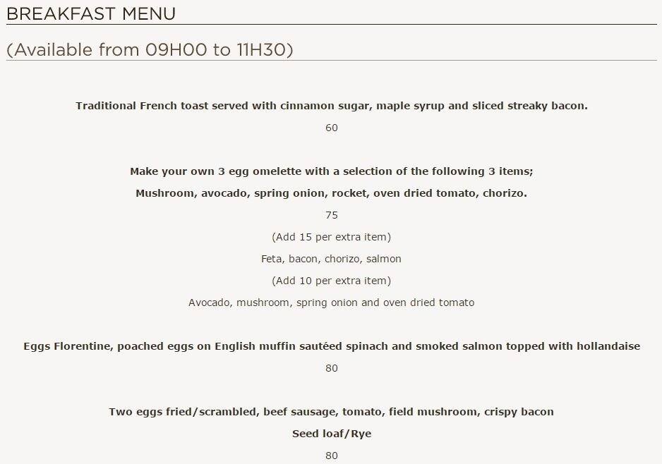 Menu at Cassia Restaurant, Cape Town, Nitida Wine Farm Tygerberg Valley ...
