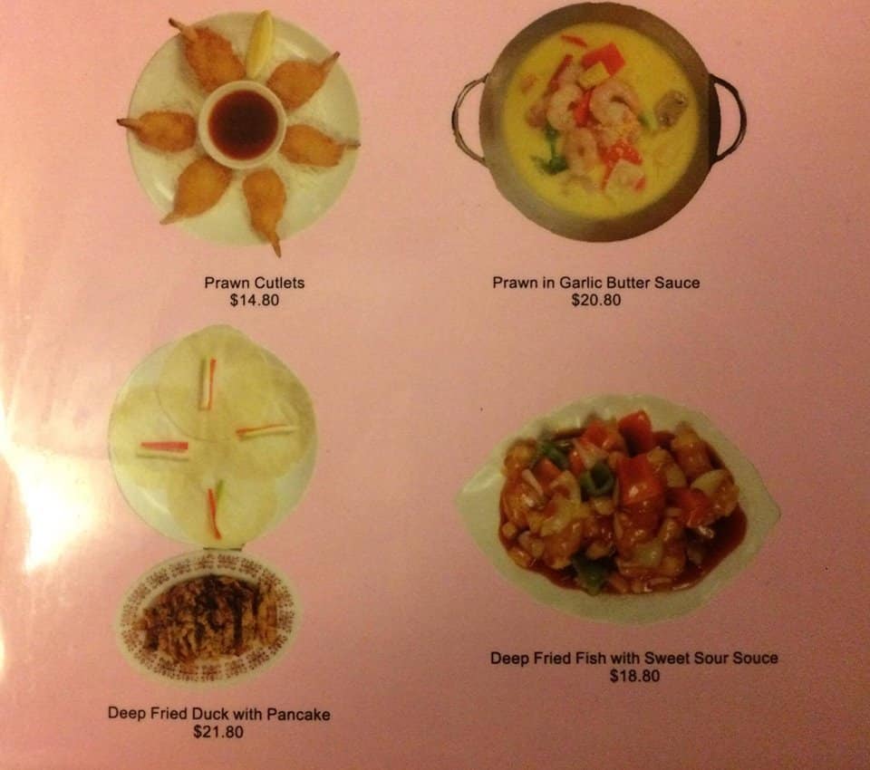 Menu at Blue Sky Chinese Cuisine restaurant, Springwood