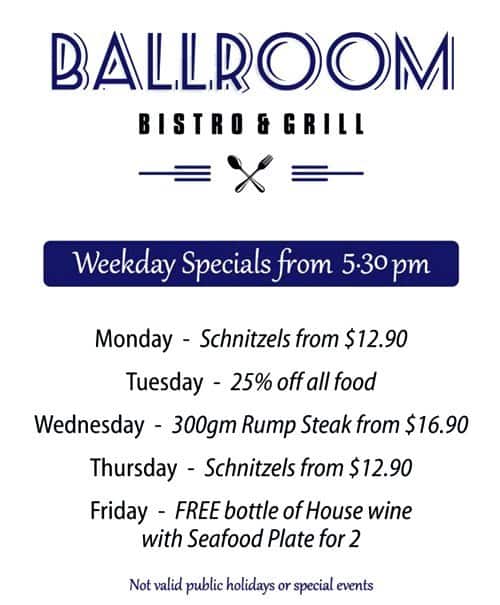 Menu at Palais Hotel pub & bar, Semaphore, 86 Esplanade