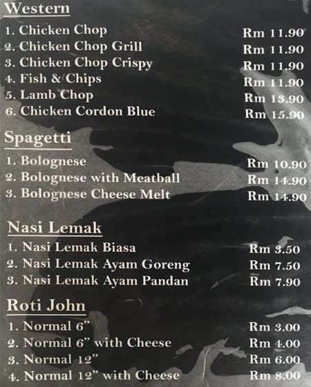 AF Super Star Cafe Menu, Menu for AF Super Star Cafe, Setia Alam ...