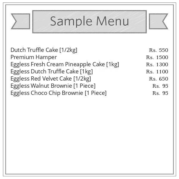 Menu of Theobroma, Sector 9, Chandigarh