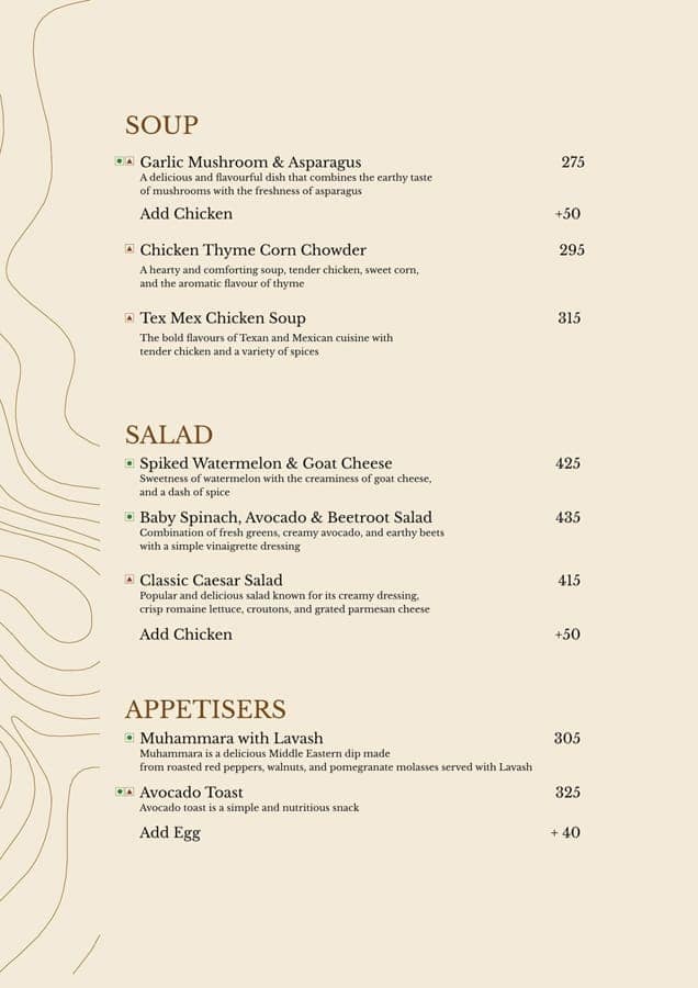 Menu of Wool Cup - Urban Cafe & Bistro, Jubilee Hills, Hyderabad