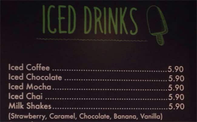 Menu at Aroma Cafe, Adelaide, Frome Rd