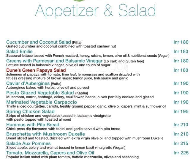 Menu at Chez Francis, Puducherry, 17, Romain Rolland St